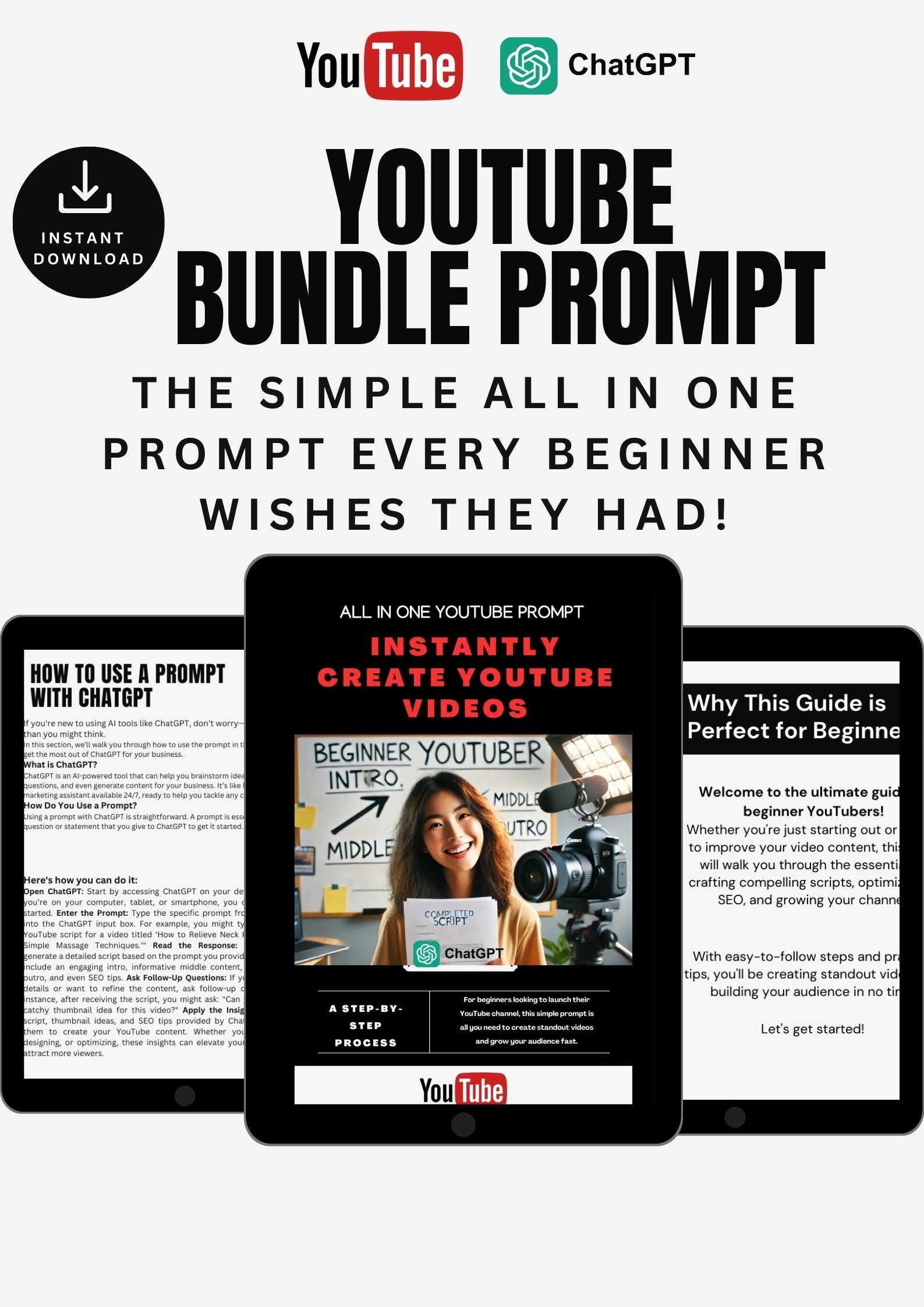 All in One YouTube Bundle Prompt – EmeraldGateStudios
